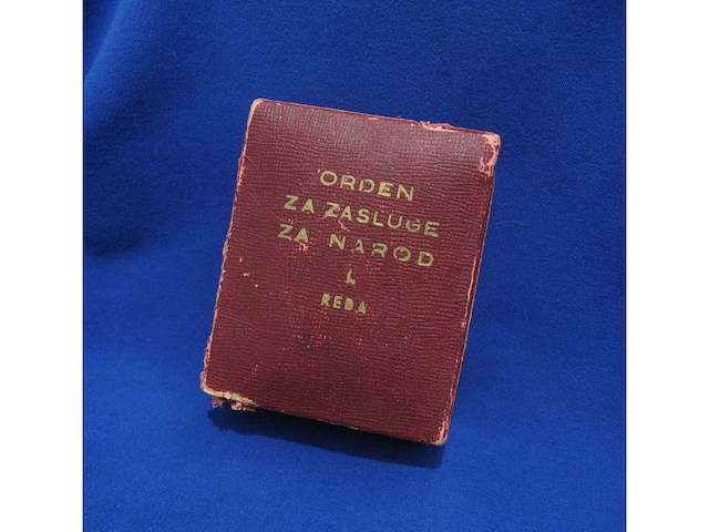 prazna kutija ORDEN ZA ZASLUGE ZA NAROD I REDA