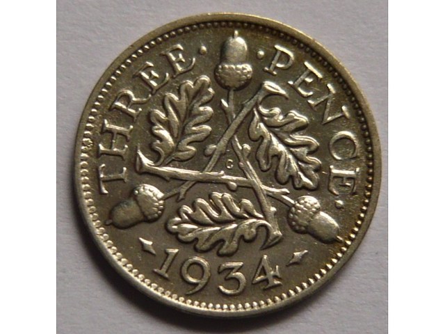 3 Pence - 1934 - United Kingdom