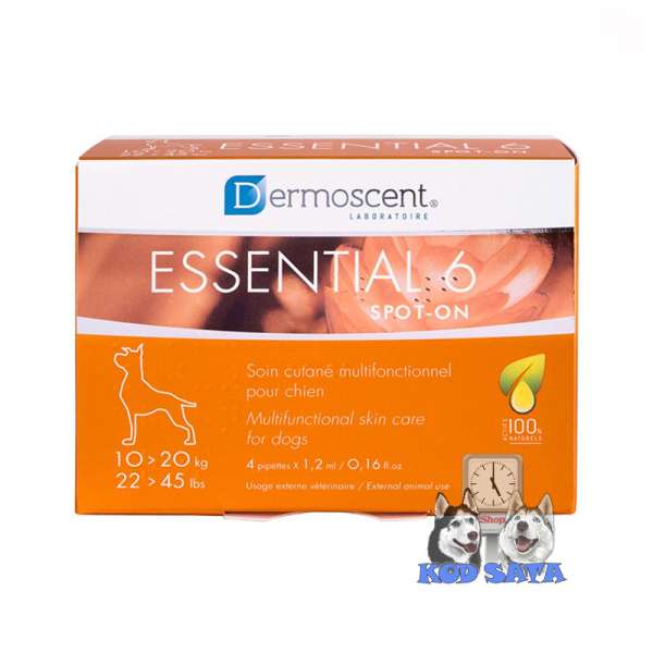 Dermoscent ESSENTIAL 6 Spot On Za Kožni Dizbalans, Za Pse Od 10 do 20kg