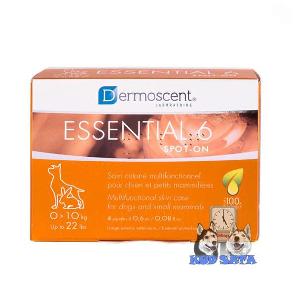 Dermoscent ESSENTIAL 6 Spot On Za Kožni Dizbalans, Za Pse do 10kg