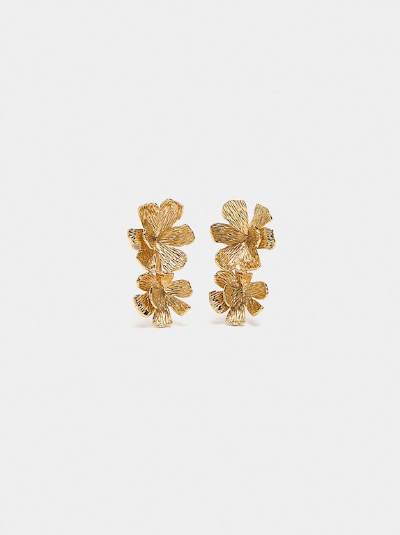 LONG FLOWER EARRINGS