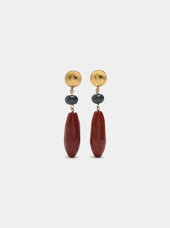 LONG EARRINGS WITH STONES
