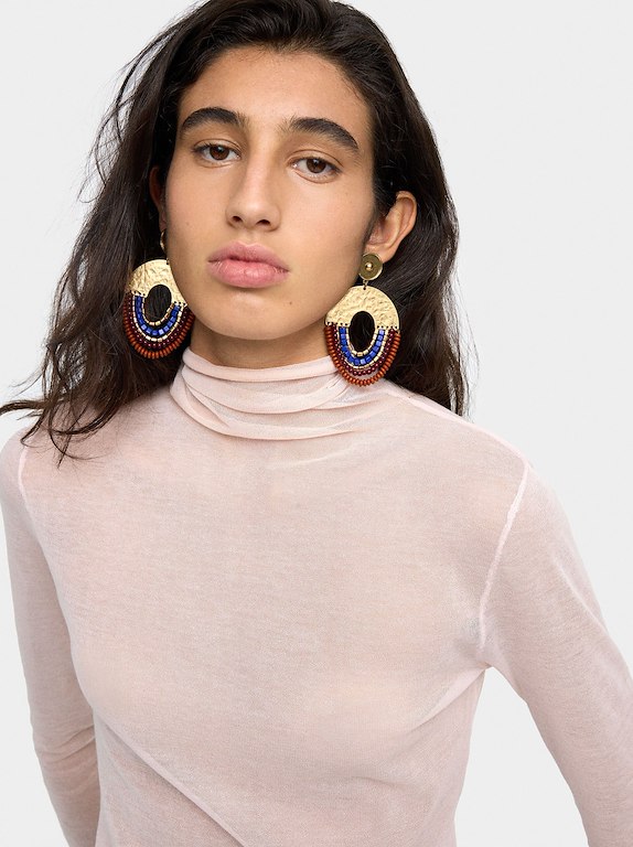ARCH EARRINGS WITH BEADS