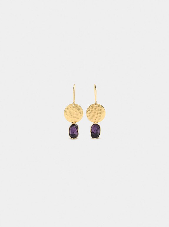 ROUND EARRINGS WITH STONES