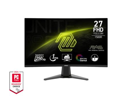 MSI 27'' MAG 27C6X VA FHD 250Hz DP/2xHDMI Zakrivljen