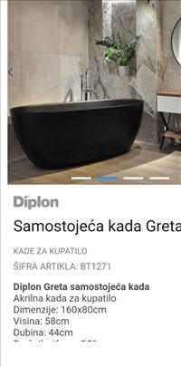 Greta crna kada