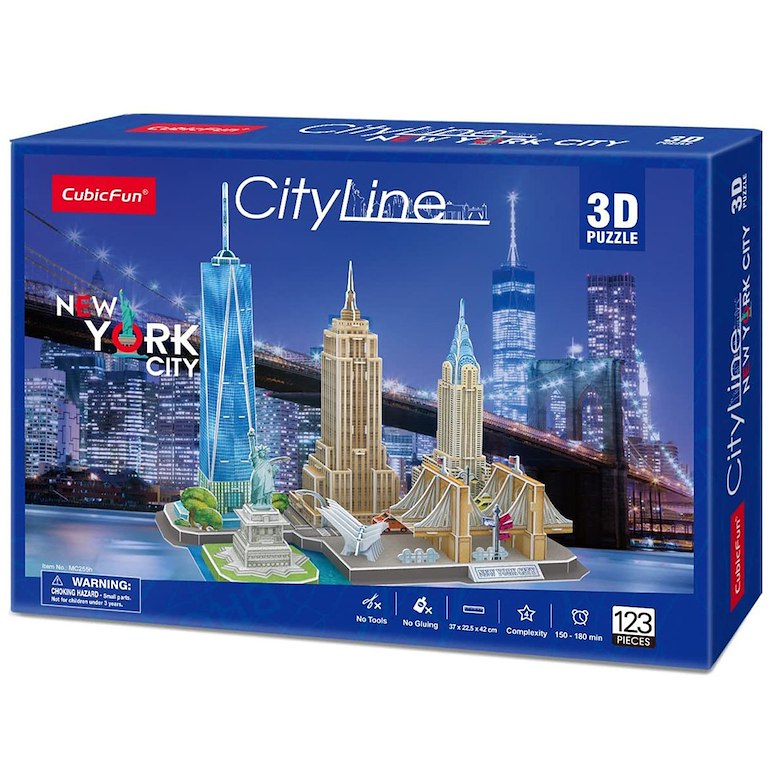CubicFun 3D Puzzle City Line Series New York City 123pcs CBF202552