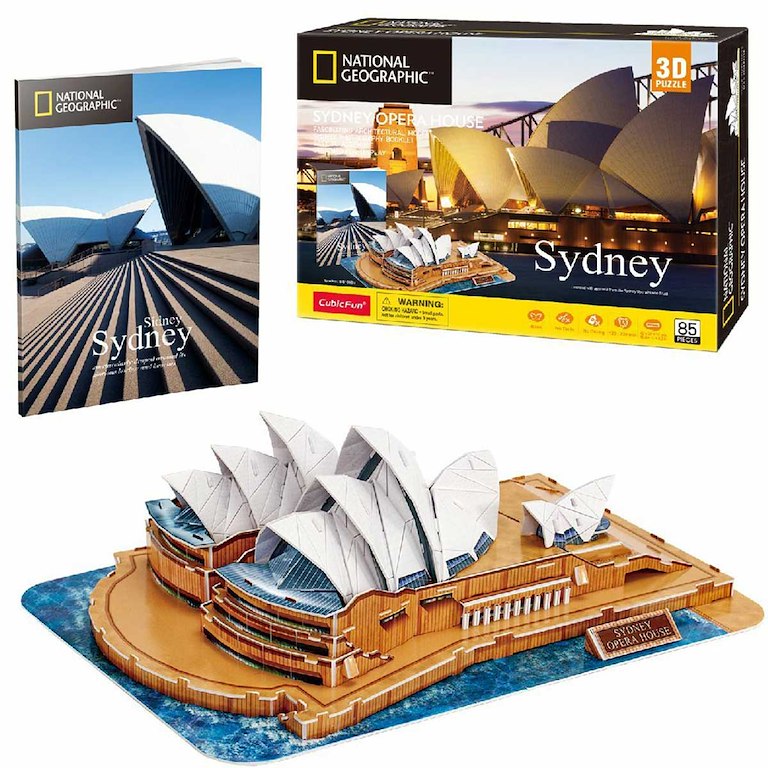 CubicFun Puzzle 3D National Geographic Sydney Opera House 85pcs. CBF210885