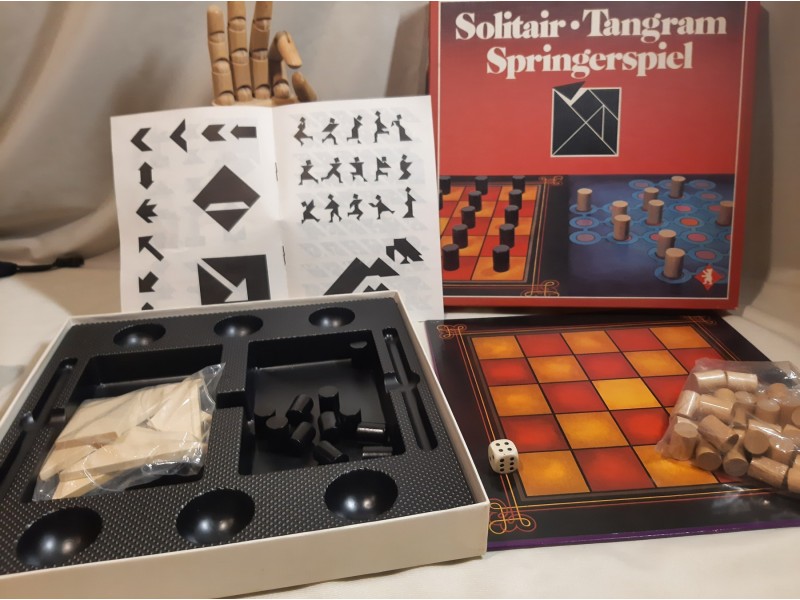 VTG TANGRAM SOLITAIRE"SPRINGERSPIEL-"BERLINER"STRATEGI