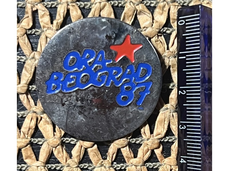 oznaka ORA Beograd 1987.g omladinska radna akcija