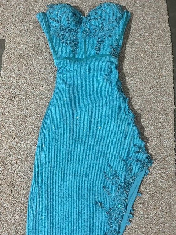 Ekskluzivno One size, bоја - Tirkizna, Večernji, maturski, Top (bez rukava)