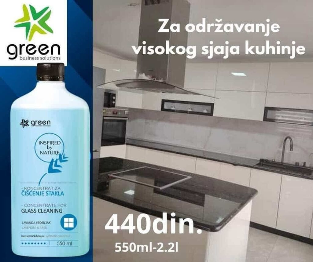 GREEN KONCENTRAT ZA STAKLO✨    Vrlo blagog i prijatnog mirisa, bez