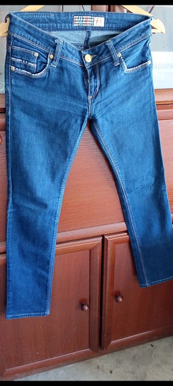 Burberry London ženske farmerke – tamno plavi denim - Kroj: uske