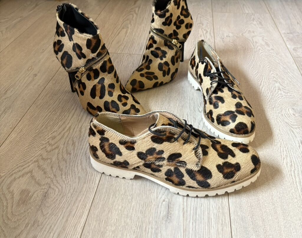 Ženska obuća – raznovrstan set modela - Leopard print kolekcija: -