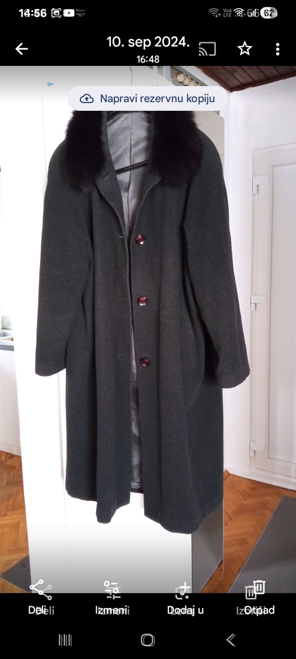 6XL (EU 52), Sa postavom, bоја - Siva