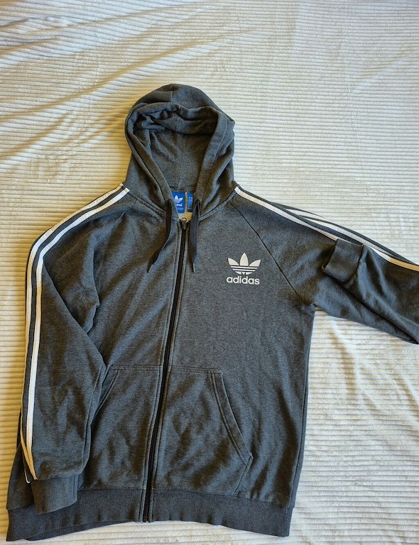 Duks, XL (EU 54), Adidas Originals, bоја - Siva, Sa kapuljačom