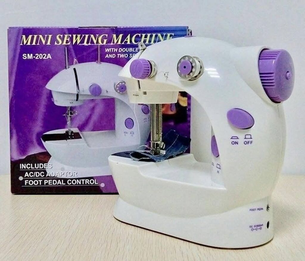 MAŠINA ZA ŠIVENJE Mašina za šivenje mini koja radi na baterije ili na
