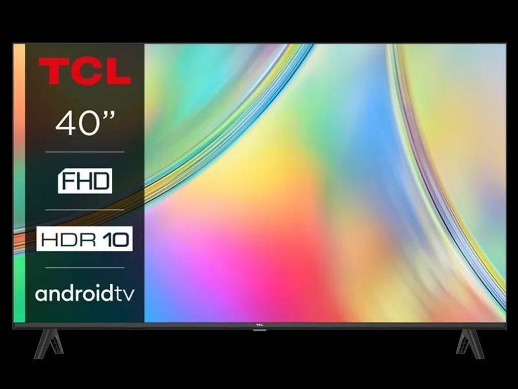 TCL 40" Android TV – FHD, HDR10 Boja: Crna Masa sa postoljem: 6.4 kg