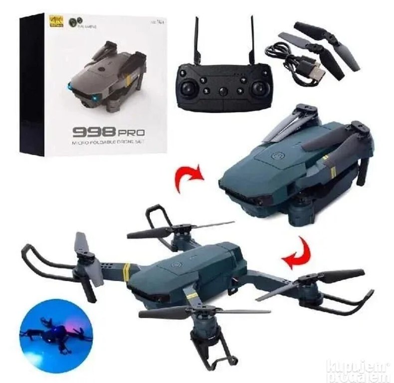 Dron 998 PRO 4K dual kamera GARANCIJA Dron 998 Dron-Dron sa 2 kamere