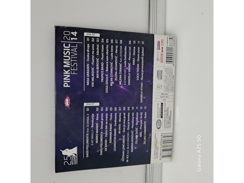 Pink music festivsl CD - NOVO -