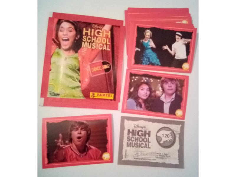 Disney HIGH SCHOOL MUSICAL Sličice na komad MINT