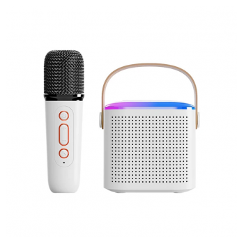 Bluetooth zvucnik karaoke set sa mikrofonom Y-1 beli