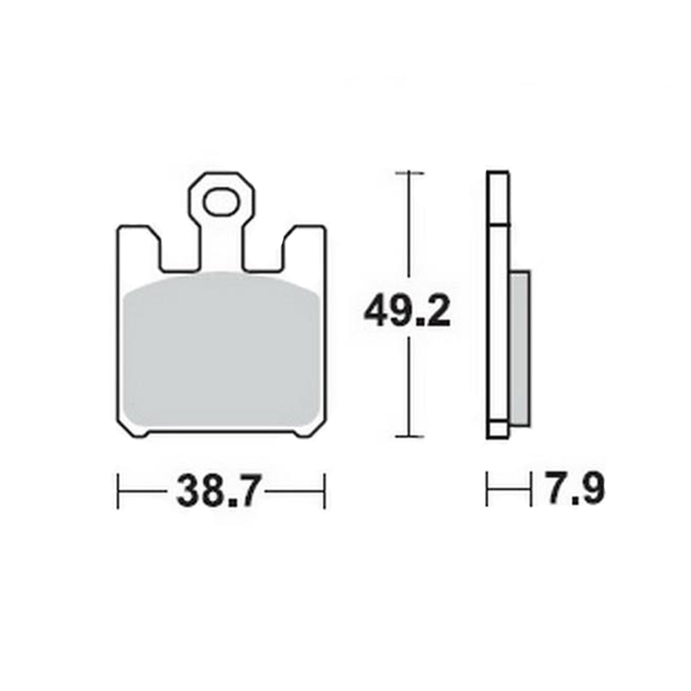 TRW MCB742TRQ Kočione pločice za motocikle (TRACK – SINTER)