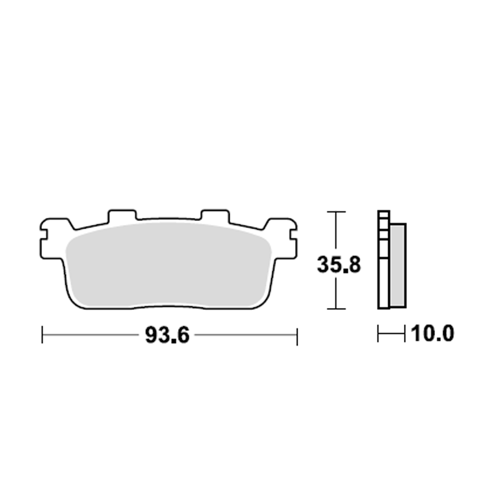 TRW MCB821SRM Kočione pločice (MAXI – SCOOTER SINTER)
