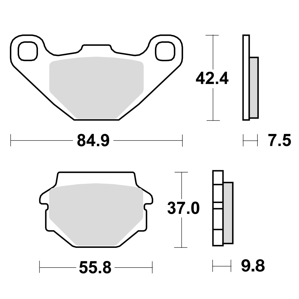 TRW MCB523SI Disk pločice za motocikle (SINTER)