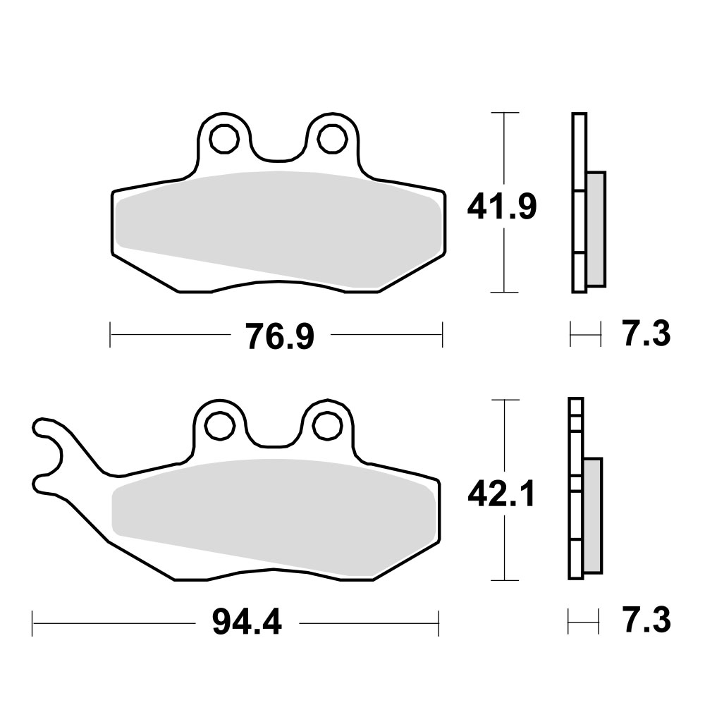 TRW MCB664SRM Disk pločice (MAXI – SCOOTER SINTER)