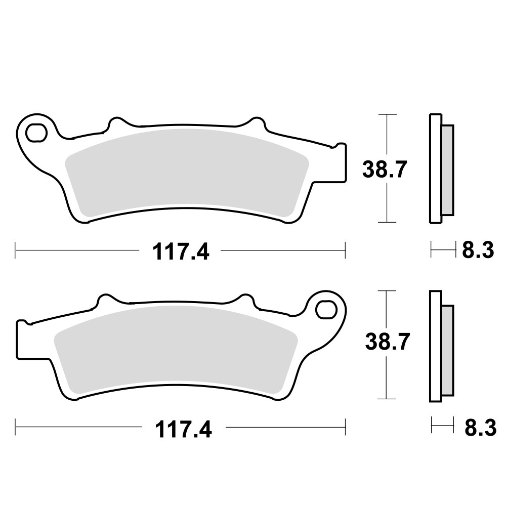 TRW MCB726SRM Disk pločice (MAXI – SCOOTER SINTER)