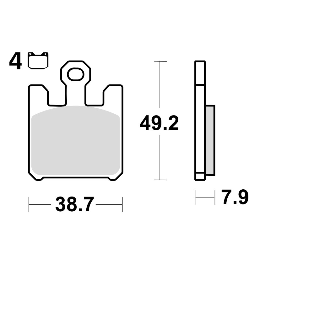 TRW MCB742SV Disk pločice za motocikle (SINTER)
