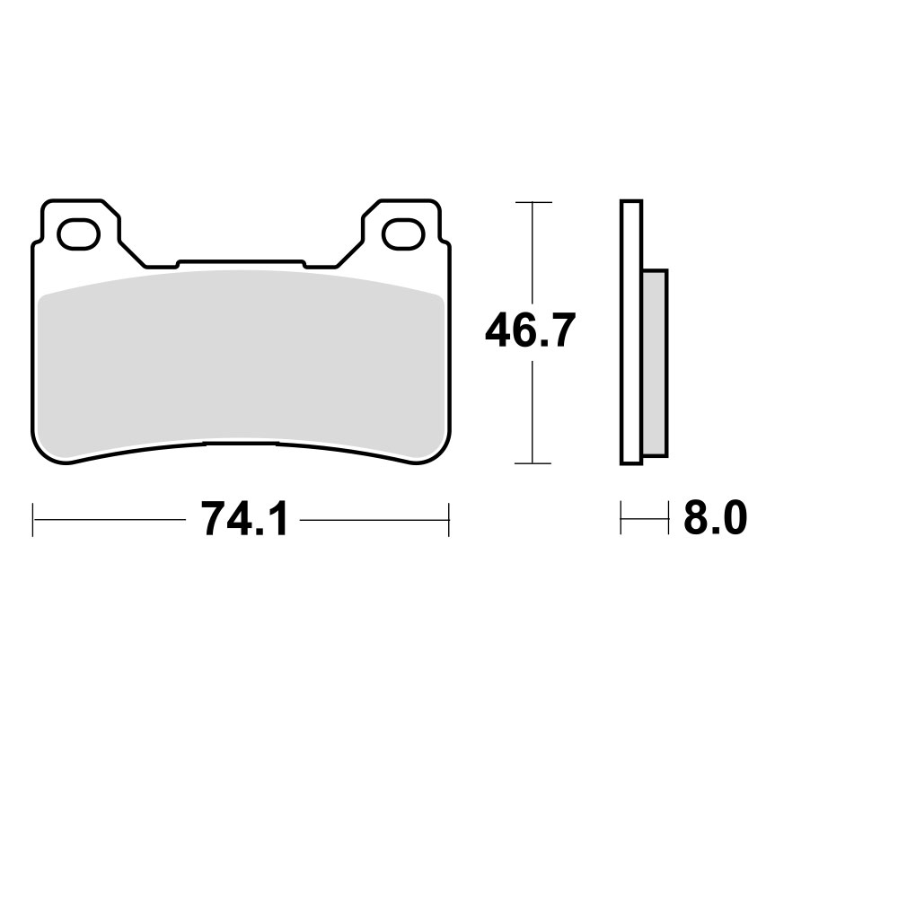 TRW MCB755SV Disk pločice za motocikle (SINTER)