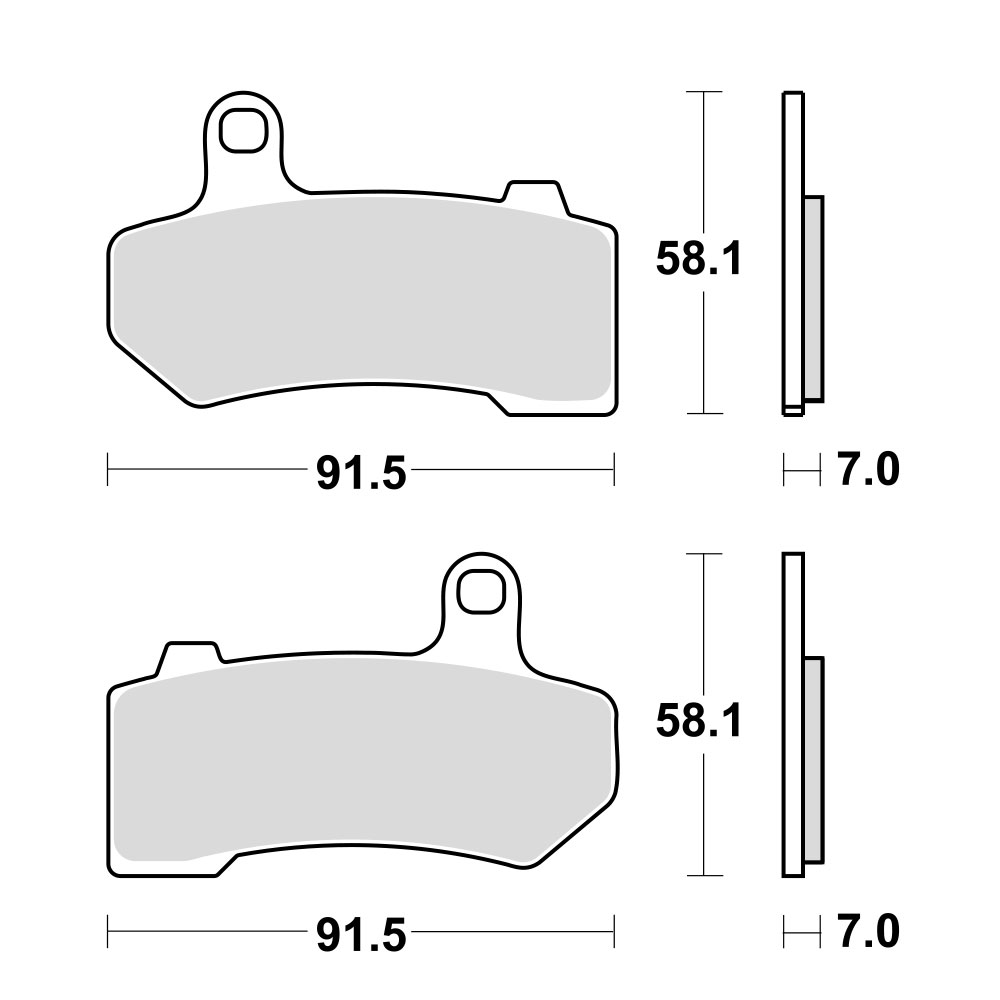 TRW MCB781SV Disk pločice za motocikle (SINTER)