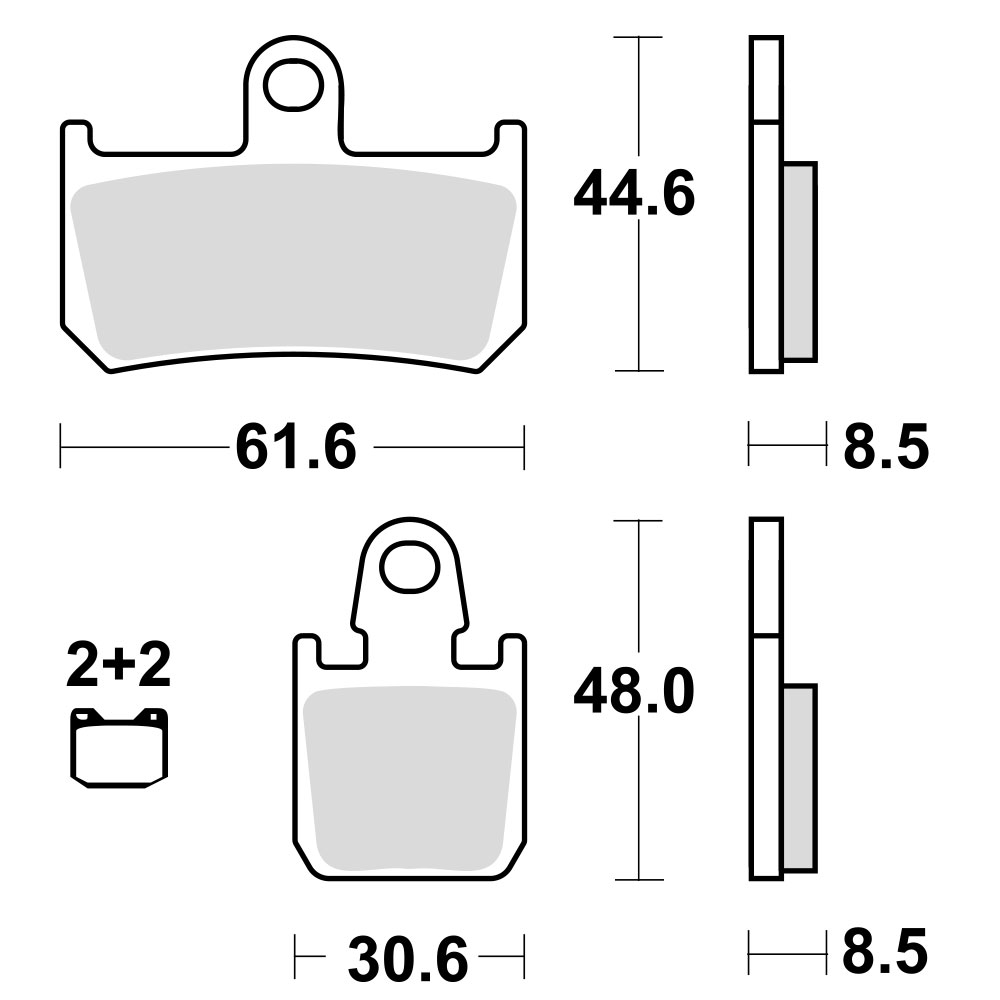 TRW MCB795SV Disk pločice za motocikle (SINTER)