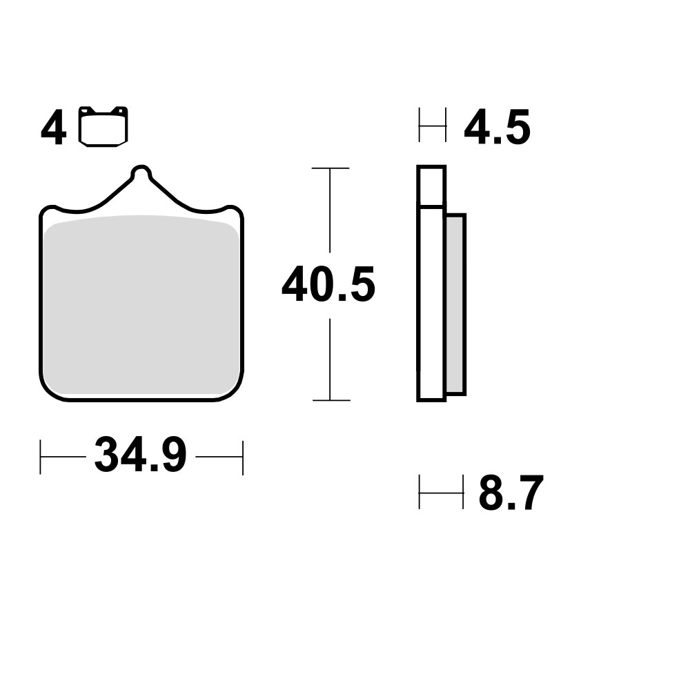 TRW MCB829CRQ Disk pločice za motocikle (TRACK – CARBON)