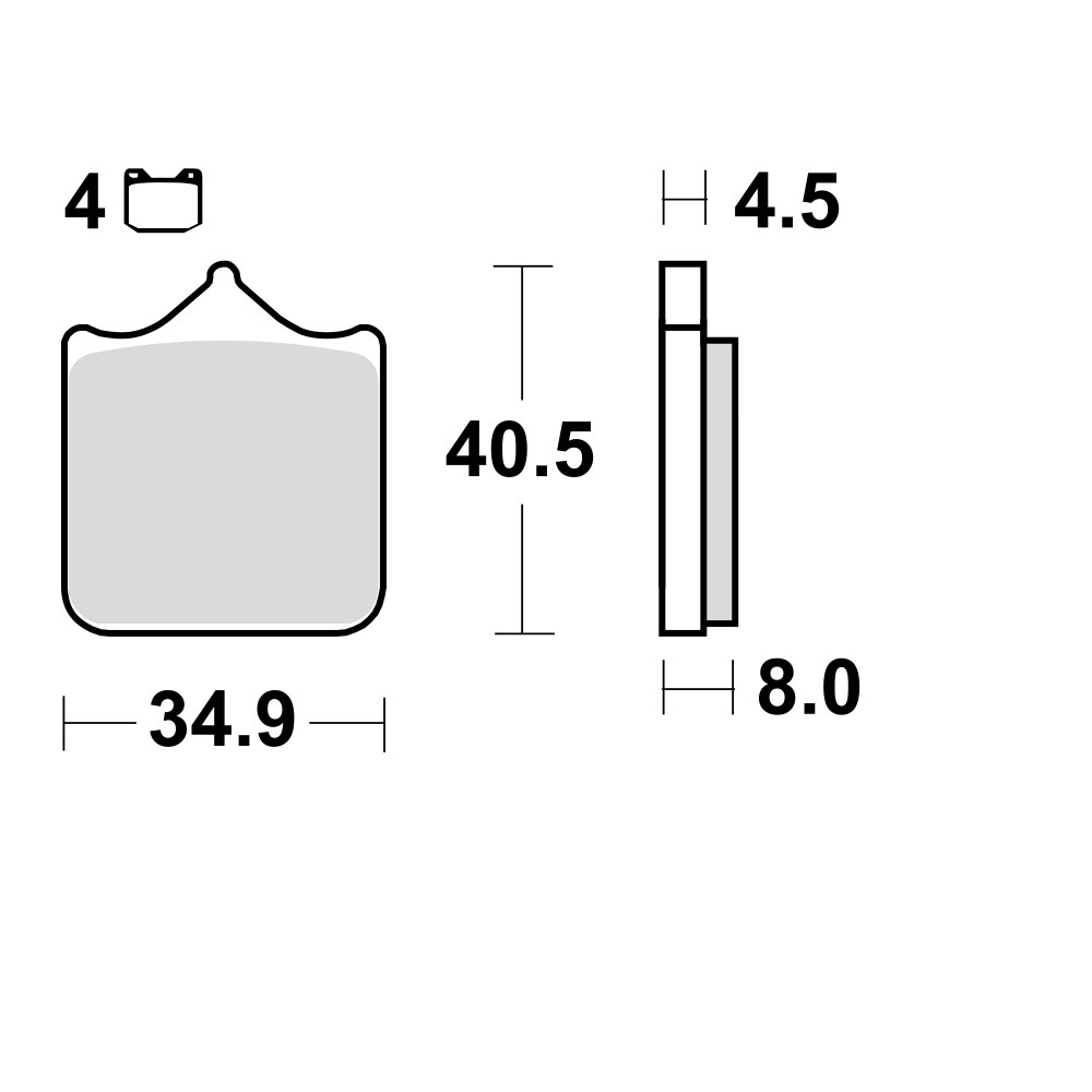 TRW MCB829SV Disk pločice za motocikle (SINTER)