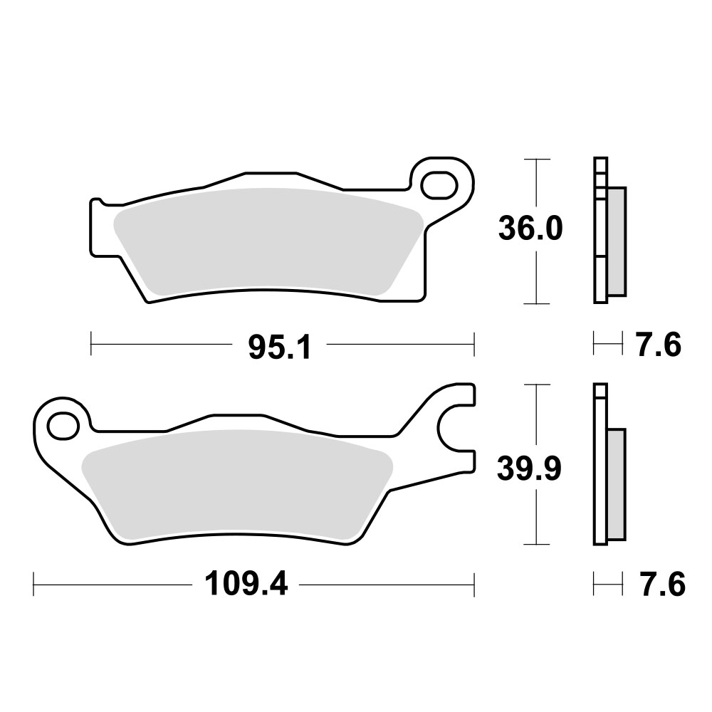 TRW MCB862SI Disk pločice za motocikle (SINTER)