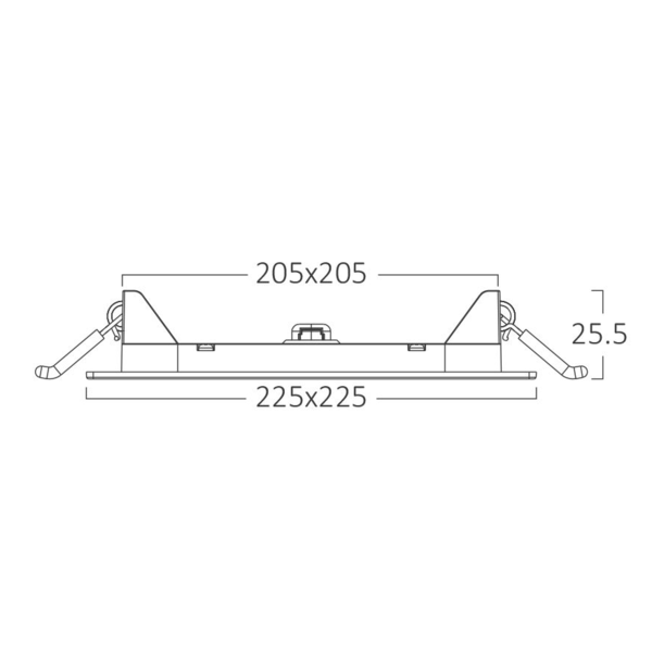 LED panel 18W UGRADNI KVADRATNI 4000K IP40 BP02-61810 Braytron