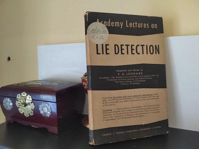 Academy Lectures on Lie Detection 1957