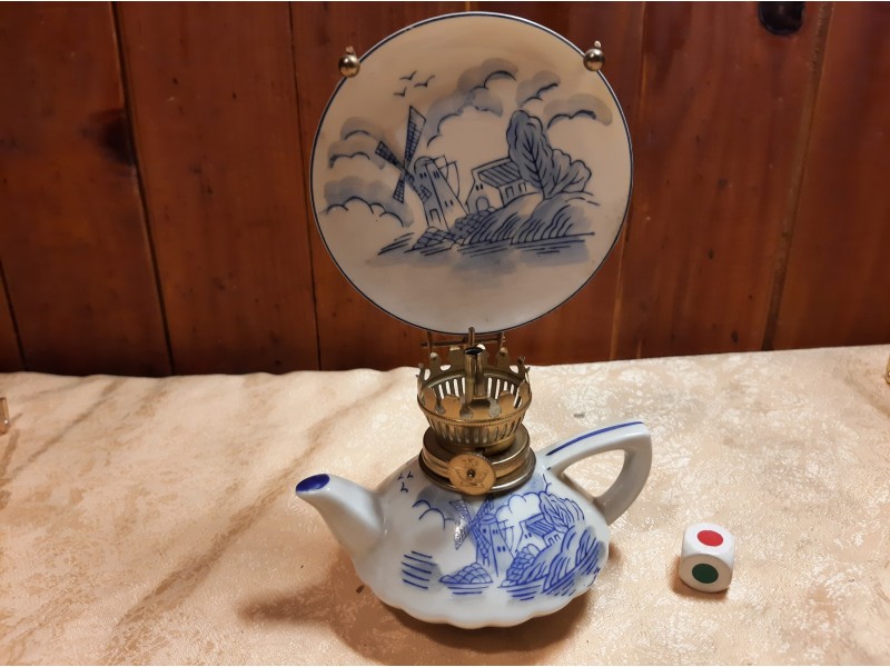 VINTAŽ STARA ČAJNIK ULJANA PORCELAN LAMPA JAPAN 1950'