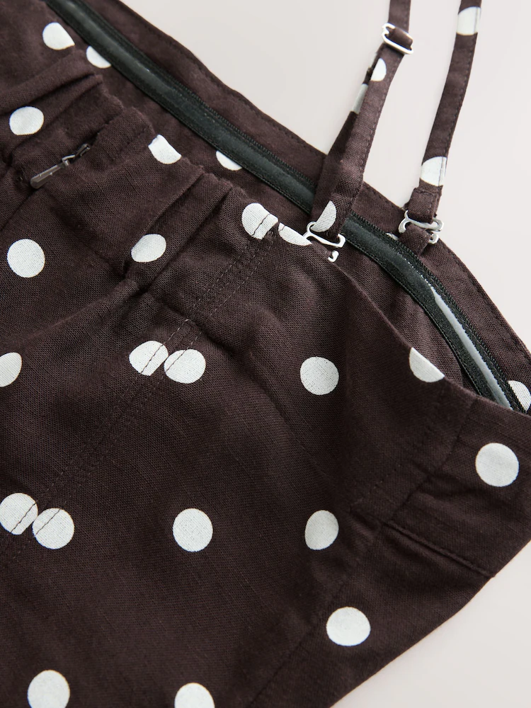 Čokolada - Polka Dot Bandeau Fit i Flare Midi haljina