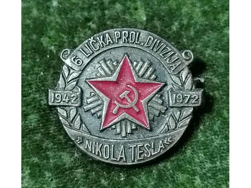 6. LIČKA PROL. DIVIZIJA NIKOLA TESLA 1942-1972.