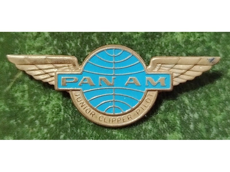 PILOTSKA PANAM JUNIOR PILOT 1960...6X2 CM.