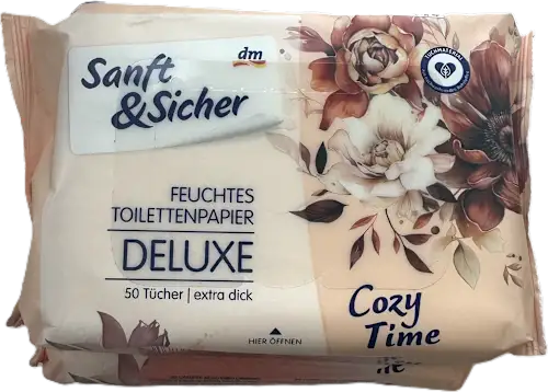 Sanft&SicherDELUXE vlažni toalet papir - Cozy Time, 2x50kom, 100 kom