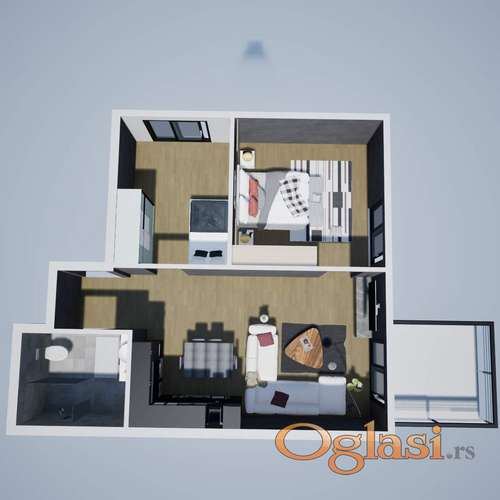   LUX STAN – 43 m² – ALIBEGOVAC (NOVI SAD)
