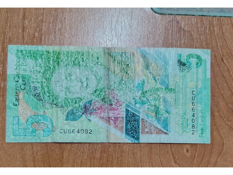 5 dolara - Istočni karibi - POLIMER