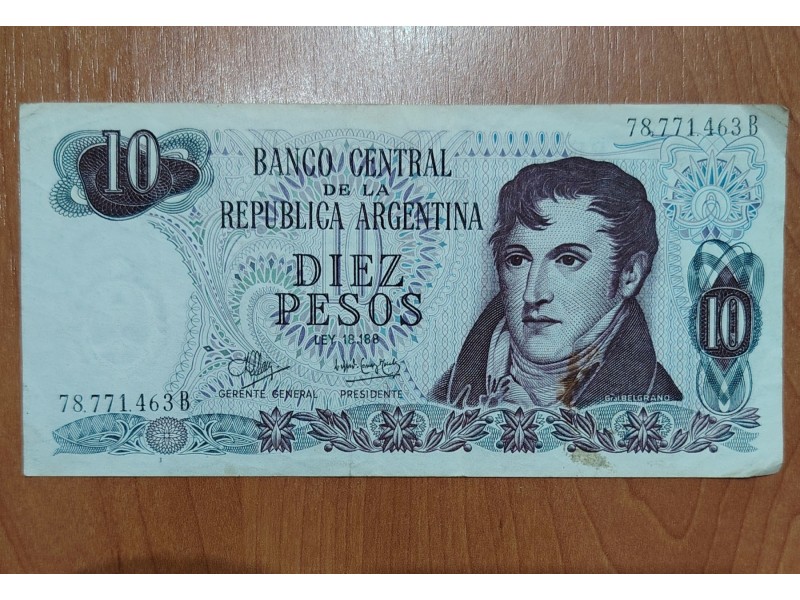10 pesosa - Argentina