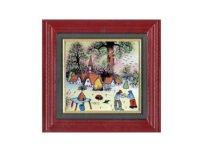 NAIVA - ULJE NA STAKLU, 10x10 cm