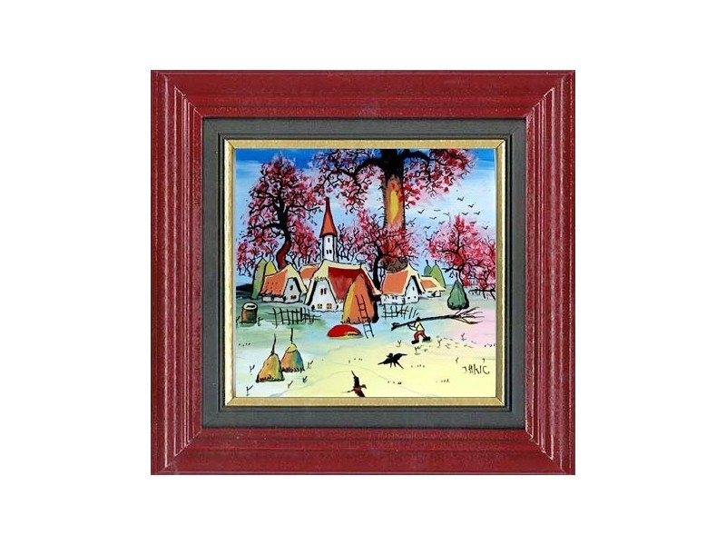 NAIVA - ULJE NA STAKLU 10x10cm